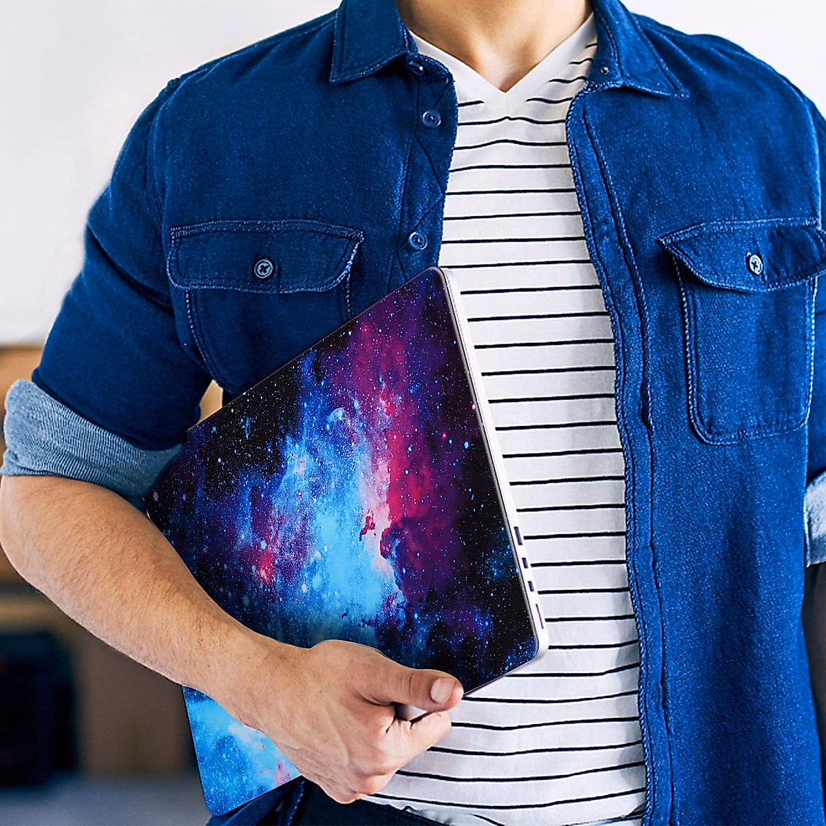 Laptop Notebook Skin Sticker Cover Decal Fits 12 13 13.3 14 15 15.4 15.6 inch Laptop Protector Notebook PC | Easy to Apply, Remove and Change Styles (Galaxy)