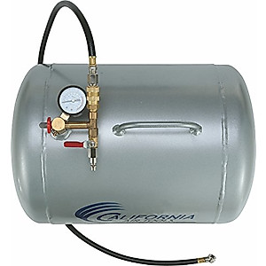 California Air Tools CAT-AUX10A Lightweight Portable Aluminum Air Tank, 10 Gallon, Silver