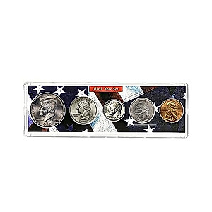 1994-5 Coin Birth Year Set in American Flag Holder Uncirculated
