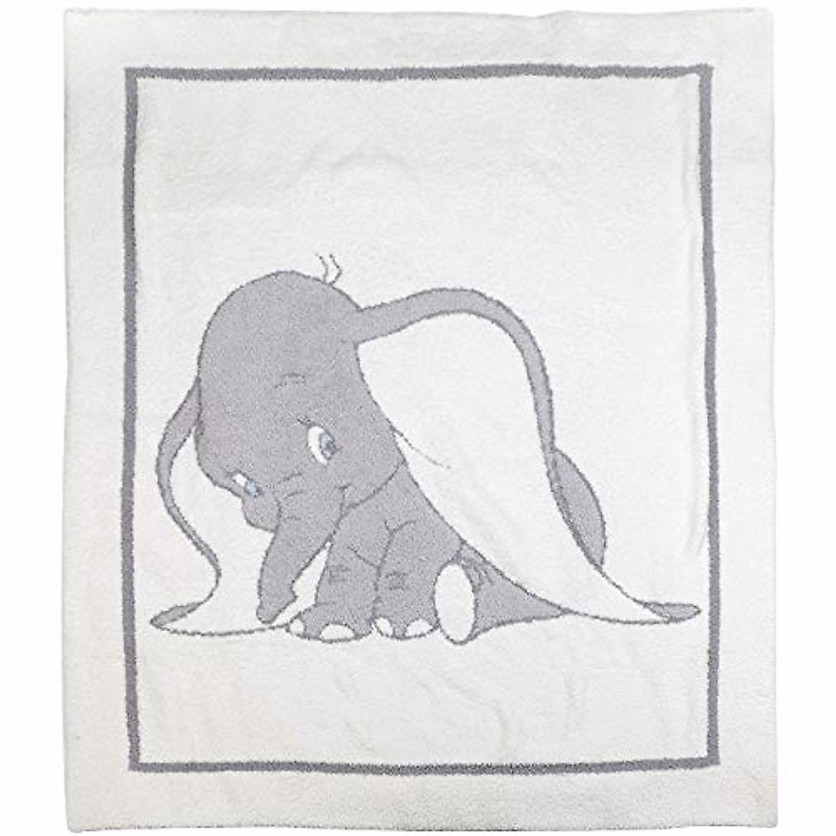 Barefoot Dreams CozyChic Disney Dumbo Stroller Blanket, Comfortable Baby Blanket, Oyster Multi, 30 Inches x 40 Inches