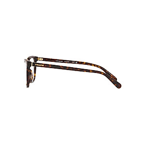 Coach HC6206U Universal Fit Prescription Eyewear Frames, Dark Tortoise/Demo Lens, 54 mm