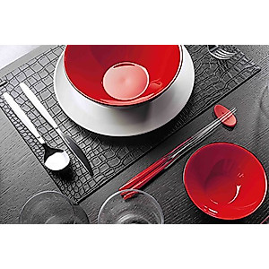 Guzzini My Fusion Large Bowl, BPA-Free Shatter-Resistant Acrylic, 9-3/4 inch Diameter, Ideal for Serving Main Dishes, Salads and Snacks, Grey, Yellow (Model: 281425141)