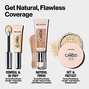 Revlon PhotoReady Candid Natural Finish Foundation, with Anti-Pollution, Antioxidant, Anti-Blue Light Ingredients, 120 Buff, 0.75 fl. oz.