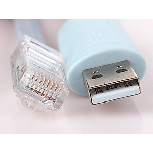 Gopala USB Console Cable, 6ft/1.8m Console Cable, USB to RJ45 Console Cable with FTDI Chip Compatible with Arista,Opengear,Aruba,Juniper Routers/Switches for Laptops in Windows, Mac, Linux