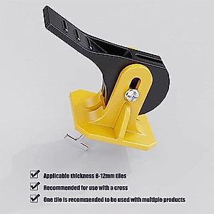 Tile Leveling System Pro Tools, 50-Piece Tile Spacers Clips Reusable Floor Leveling Compound Plus 50-Piece Replaceable Spare Steel T-Pin, Tile Leveler Spacers Kits for Wall&Floor Tile Installation