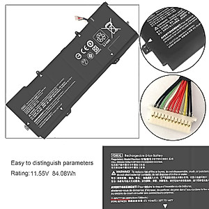 Gomarty YB06XL HSTNN-DB8H Laptop Battery for HP Spectre X360 15-CH000 15T-CH000 15-CH000NA 15-CH011DX 15-CH011NR CH001TX CH005NG CH015ND CH034NG Series 926427-271 928372-855 926372-855 TPN-Q200