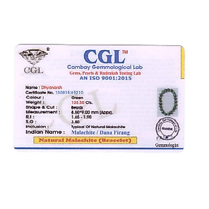 DHYANARSH Original Natural AAA Malachite Bracelet - Genuine Malachite for Spiritual Healing Jewelry