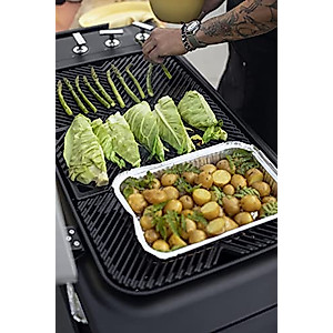 Everdure FURNACE 3-Burner Gas Grill, Liquid Propane Portable BBQ Grill with Die-Cast Aluminum Body and Fast-Ignition Technology, 466 Square Inches of Grilling Surface, Adjustable Height, Matte Black