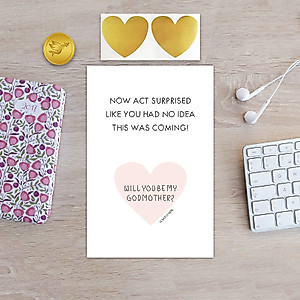 Funny Godmother Proposal Scratch Off Card, Scratch Off Will You Be My Godmother Card, Now Act Surprised Godmother Request