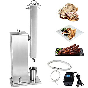 Supllueer Cold Smoke Generator 10L Smoke Making Machine 21IN Stainless Steel Hot Smoker Electric Smoker Pellet for BBQ DIY Accessories for Smoked Meat BBQ Drinks,Use Wood Chunks Chips or Pellets Adjust Flavor&Intensity of the Smoke