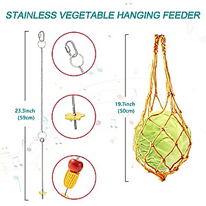 Woiworco 6 Packs Chicken Toys, Chicken Xylophone Toys for Hens, Chicken Pecking Toys and Vegetable Hanging Feeder for Chicken Bird Parrot, Chicken Toys for Coop Chicken Coop Accessories