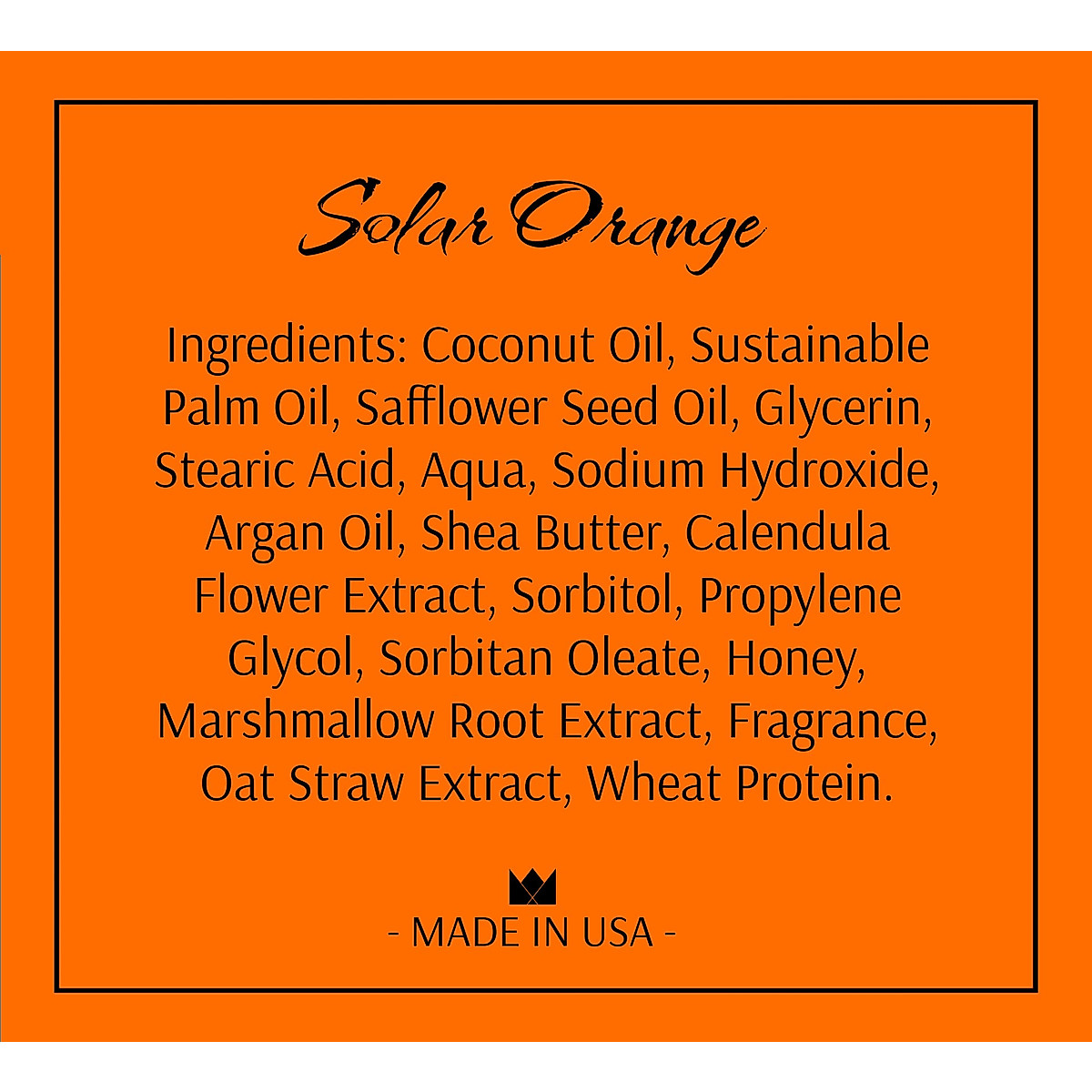 Alien Shave Premium Shaving Soap For Men (Solar Orange). Powered with Coconut Oil & Glycerin 4 Oz (1-Pack)