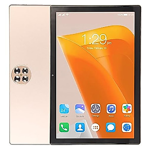 fannay 10.1 Inch FHD Tablet 128GB Expandable 5G WiFi Stereo Dual Speaker 2 in 1 Tablet 4G Calling Octa Core CPU for Travel (US Plug)