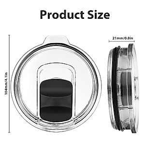 Tumbler Lids for Yeti, 30 oz Magnetic Replacement Cup Covers for 30 oz Tumbler, 14 oz Mug and 35 oz Straw Mug Ullnosoo
