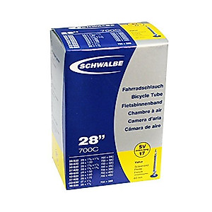 Schwalbe SV17 Presta Extra Long Valve 700C Inner Tube - Black, 28 Inch