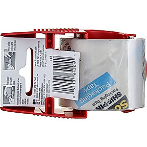 Scotch Heavy Duty xdwjhV Shipping Packaging Tape, 1.88 x 800 Inches (142), Clear Tape, Red Dispenser (Pack of 2)