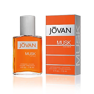 Jovan Musk for Men Aftershave 4 fl oz (Pack of 1), Notes of Carnation, Lavender, and Amber, Men's Fragrance, Long Lasting, Everyday Fragrance