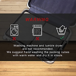 BAGAIL 6 Set Packing Cubes,Travel Luggage Packing Organizers(6Set Teal)