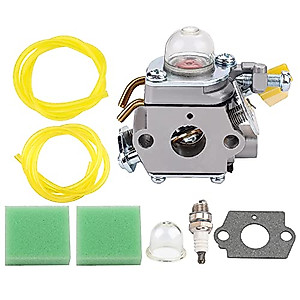 ATVATP 308054077 308054043 Carburetor for Ryobi EX26 SS26 SS30 Carburetor Homelite 308054015 308054028 308054034 309368003 985624001 25cc 26cc 30cc Hedge String Trimmer Blower 900952001 Filter