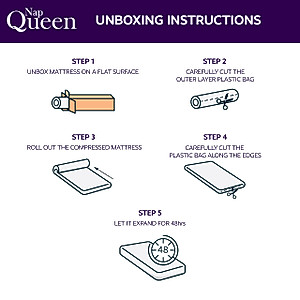 NapQueen 8 Inch Maxima Hybrid Mattress, Twin Size, Cooling Gel Infused Memory Foam and Innerspring Mattress, Bed in a Box