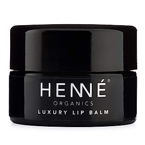 Henné Organics Luxury Lip Balm - Natural and Organic Moisturizer - 0.35 Ounce Jar