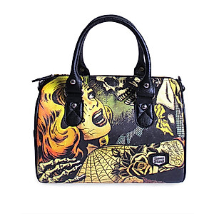 Liquorbrand Women's 'Horror B' Goth Round Purse Handbag