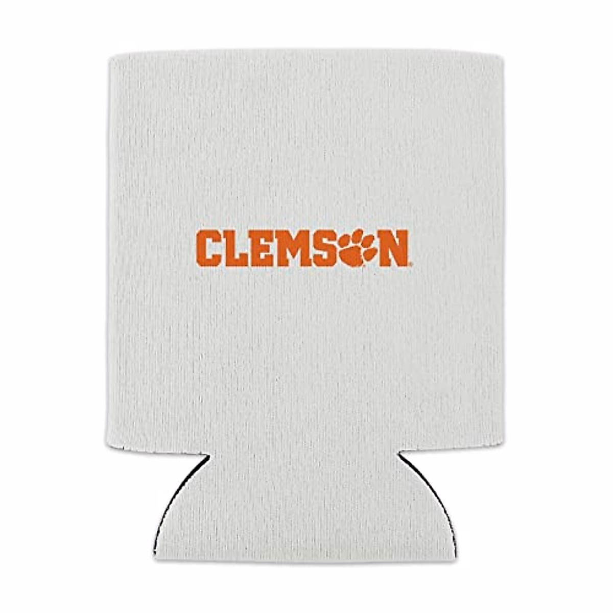 Clemson University Secondary Logo Can Cooler - Drink Sleeve Hugger Collapsible Insulator - Beverage Insulated Holder
