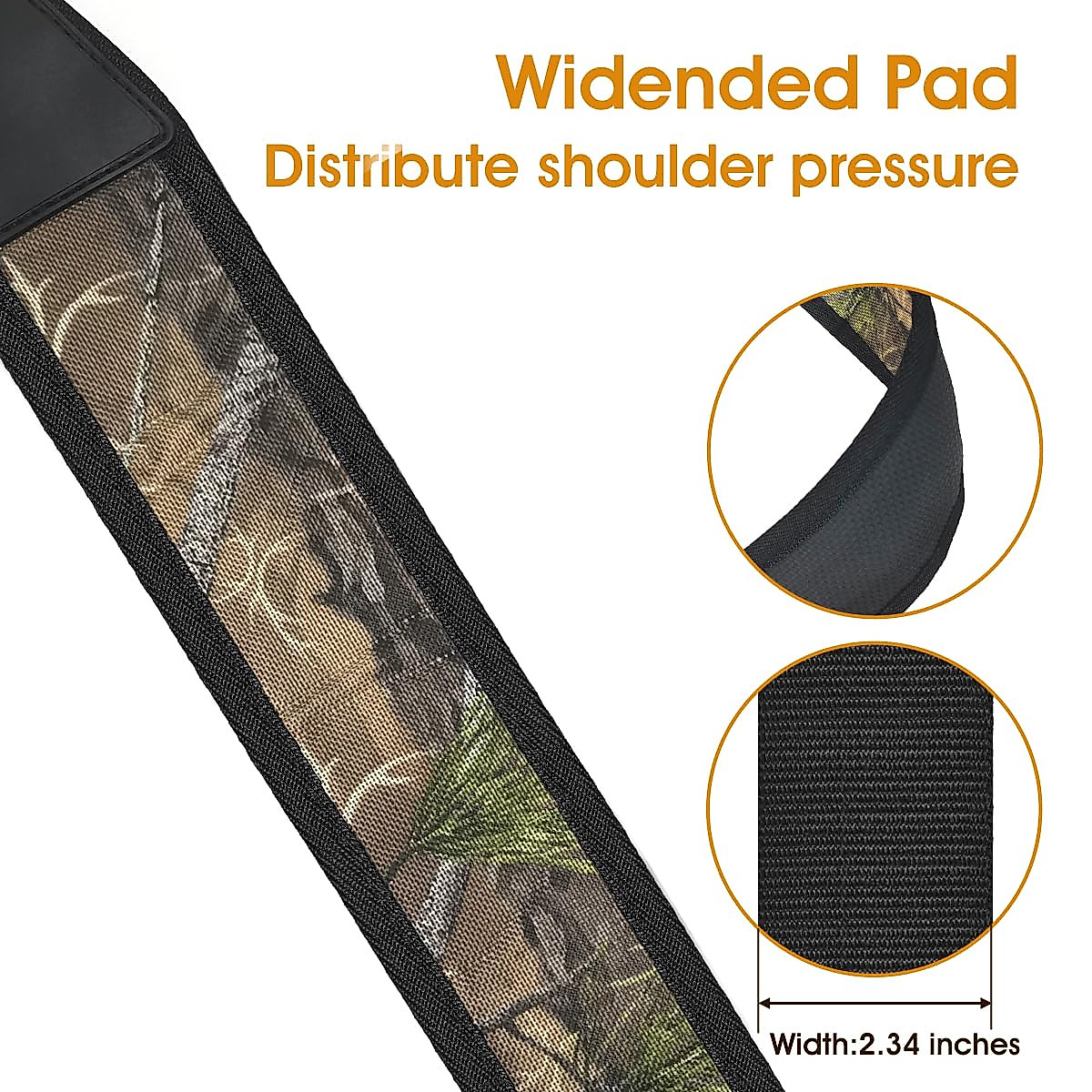 2 Point Gun Sling with Sling Swivels, Thicker and Wider Rifle Sling with Comfortable Neoprene Padded Quick Adjustable Length of AR Sling for Outdoors