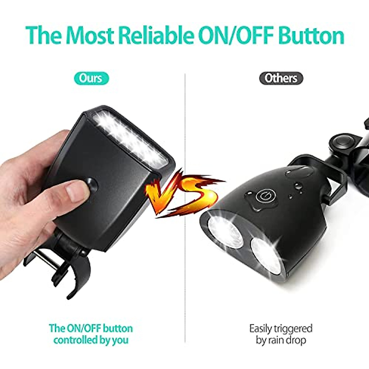 Grill Light, Yuyotrre Grill Lights for Outdoor Grill, Portable Weather Resistant BBQ Lights 360 Rotatable with 10 Super Bright LED Lights & Sturdy Clamp Mount Fits Grill Handle (Battery NOT Included)