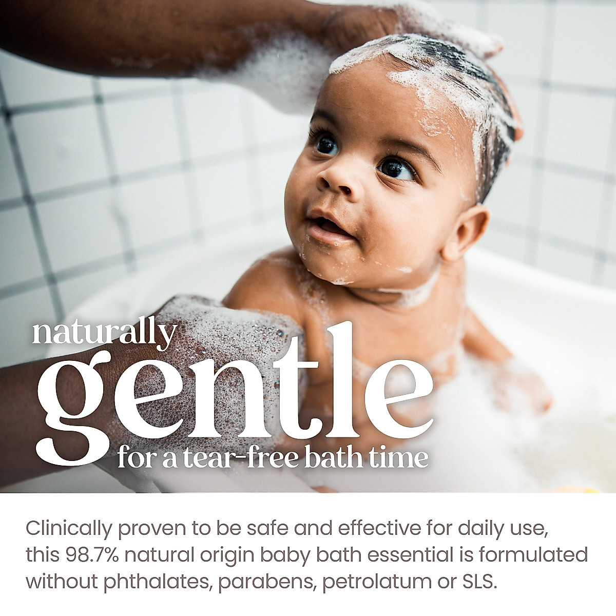 Burt's Bees Baby Shampoo & Wash, Fragrance Free & Tear Free Baby Soap - 12 Ounce Bottle