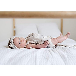 Copper Pearl Baby Swaddle Blanket - Premium Knit Baby Blanket, Large Soft Stretchy Receiving Blankets for Baby Boy and Girl, Swaddles for Newborn, Infant, and Toddler (Oat)