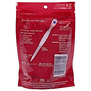 Colgate Optic White Wisp Disposable Mini Toothbrush, Cool Mint - 24 Count