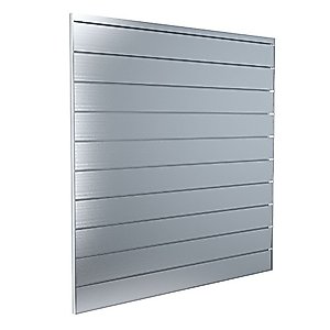 Proslat 88901 Aluminum Slatwall Garage Organize Storage System, 4 x 4', Silver