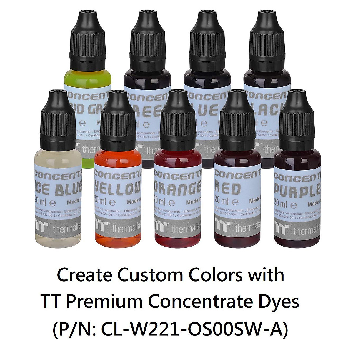 Thermaltake T1000 1000ml New Formula Blue Transparent Water Cooling Solution Anti-Corrosion Anti-Freeze Minimize Precipitation CL-W245-OS00BU-A