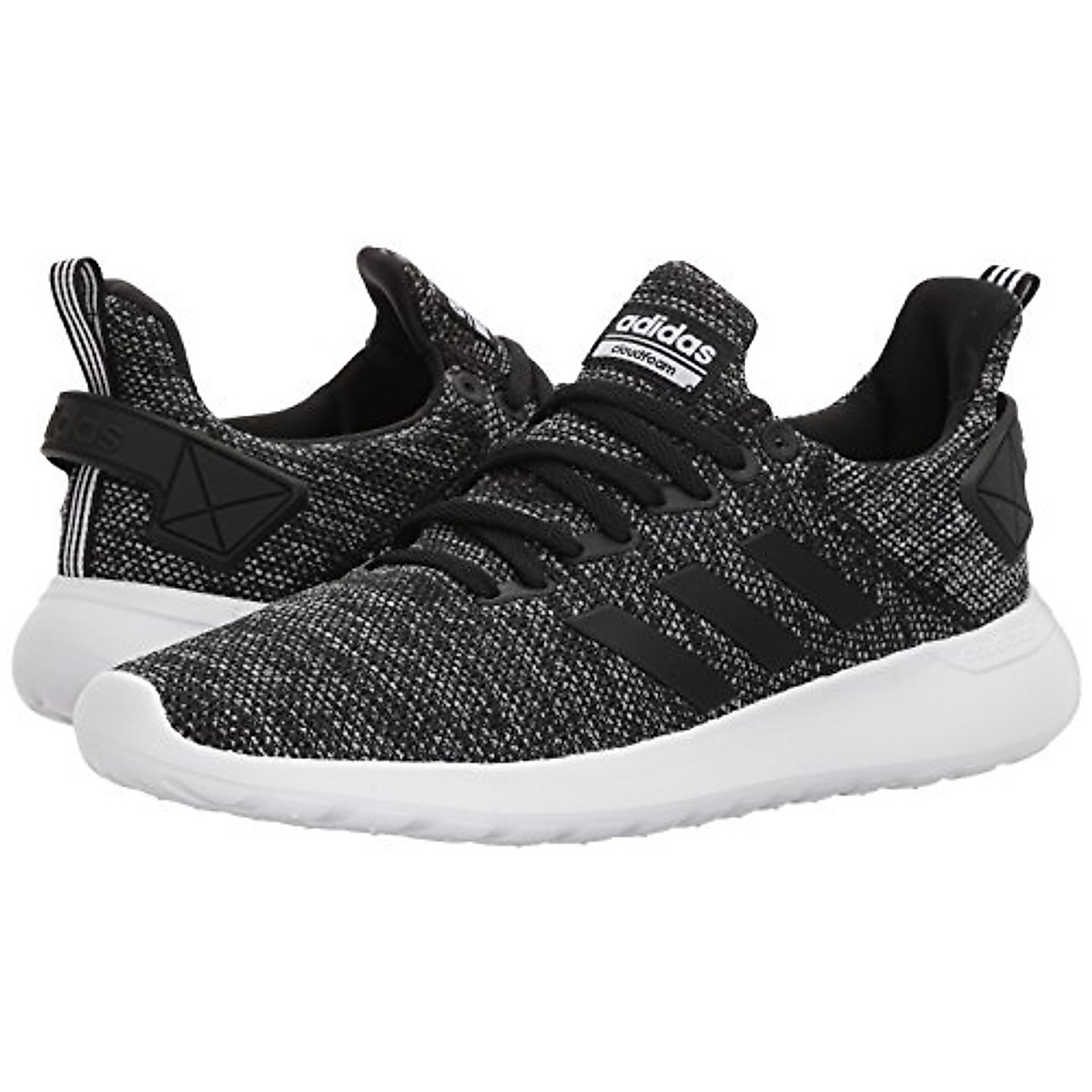 adidas Men's Lite Racer BYD Running Shoe, Black/White/Black, 8.5 M US