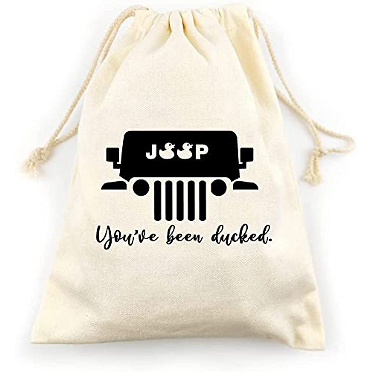 You've Been Ducked | Rubber Duck Drawstring Bag | Duck Duck Bag | Reusable Rubber Duck Bag | 13 x 10 inches | Great Gift for Any Duck Enthusiast | Rubber Duck Bag