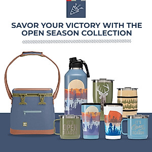 ORCA Hunter Outdoor Chaser + Barrel Set – 27oz & 12oz Adventure Drinkware Bundle | Deer Land Dark Green & Tree Line Tan | Insulated Stainless Steel Tumblers for Hunting, Camping & Whiskey Nights