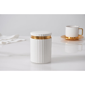 Pampa Bay Tall Canister, Tango, Small, Kitchen, Gift, 5 x 3.5 Inch; 17 Ounce, TAN8013WG