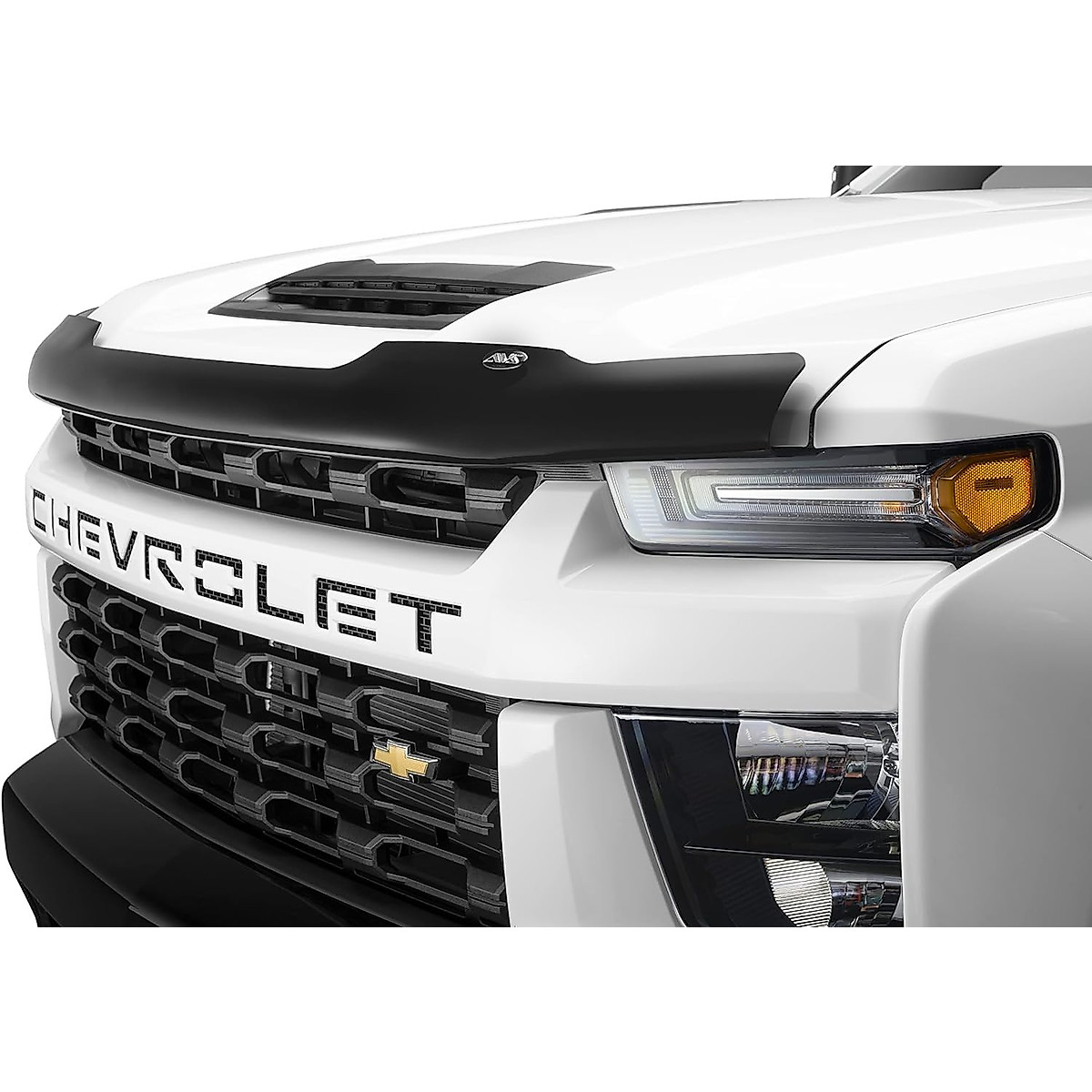Auto Ventshade [AVS] Bugflector Hood Shield | 2015 - 2020 Ford F - 150 (Excludes Raptor), High Profile, Smoke, 1 pc. | 23243