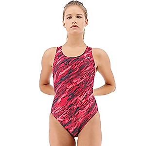 TYR Women's Standard Cadence Maxfit Swimsuit, Red, 30