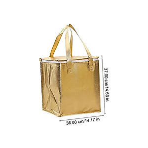 LIFKICH Baking Tote Car Tote Collapsible Grocery Tote Pizza Warmer Bag Food Delivery Bag Commercial Catering Bag Insulated Grocery Bag Heat Insulated Bag Thermal Bag Convenient Cake Bag