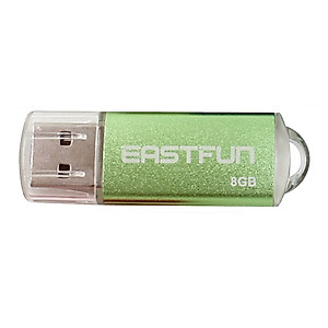 EASTFUN 5Pcs 8GB USB Flash Drive USB 2.0 Flash Memory Stick Thumb Stick Pen(Five Mixed Colors: Blue Purple Rose Green Gold)