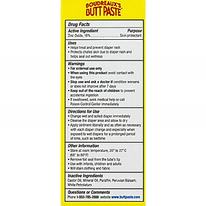 Boudreaux's Butt Paste Diaper Rash Ointment | Original Formula | 2-Ounces Tube | 1-Unit