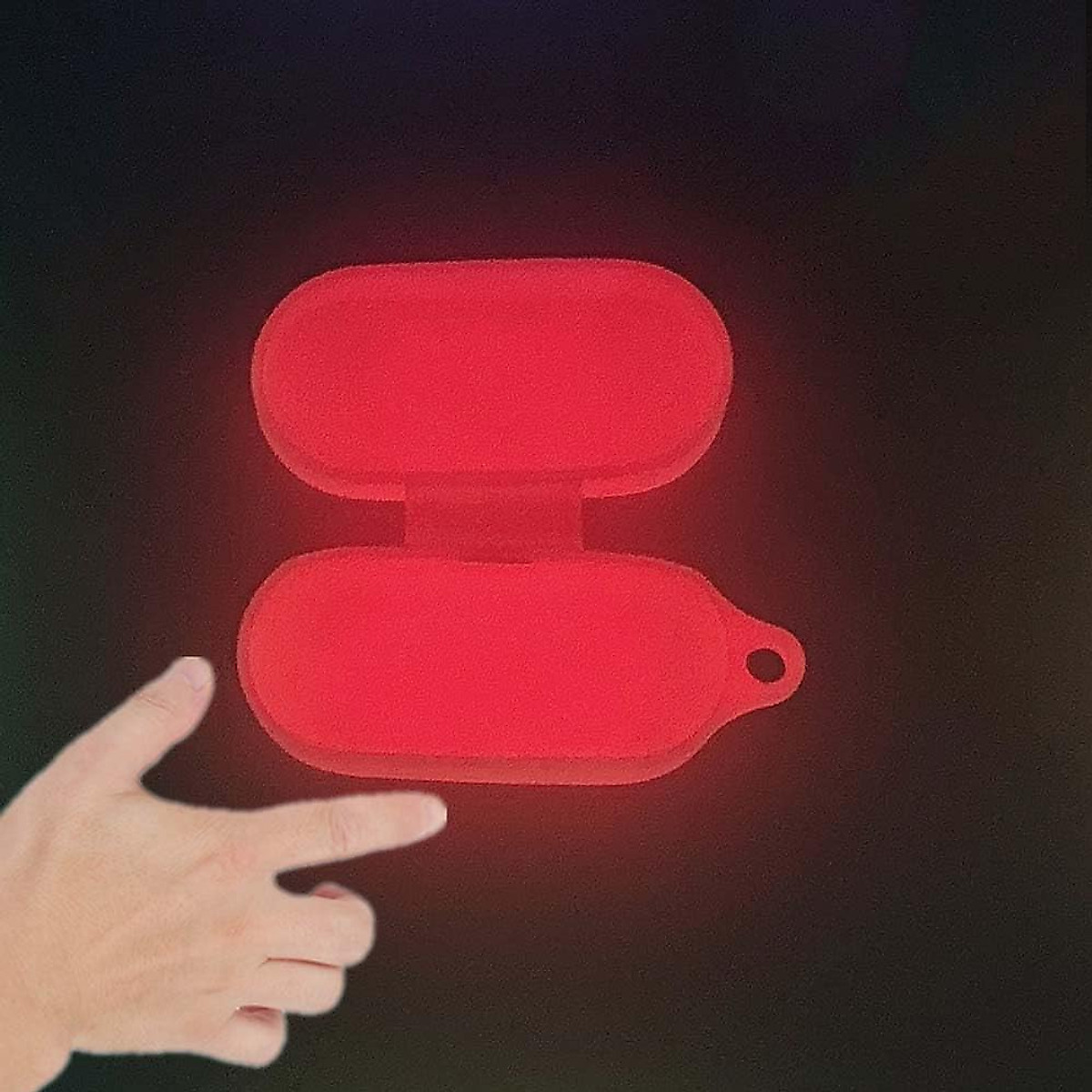 Sony WF-1000XM4 Case Cover, Soft Silicone Protective Case Skin Night Glow for Sony WF-1000XM4, Shockproof, Luminous Earbuds Case with Keychain, Glow in Dark, Wireless Charging