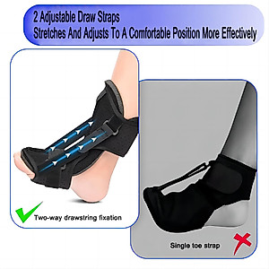 Vingtank Plantar Fasciitis Night Splint,3-in-1 Adjustable Plantar Fasciitis Relief Night Splint for Women & Men,Relief Brace for Plantar Fasciitis Relief, Achilles Tendonitis and Foot Drop