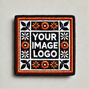 2 Pack Custom Image Patches, Embroidered Customized Logo Patch, Custom Embroidered Patches Iron On, Sew On Name Patch, Create Your Own Embroidery Patch, Custom Hook and Loop Patches, Custom Text Patch