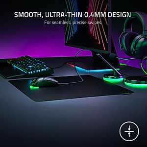Razer Sphex V3 Hard Gaming Mouse Mat: Ultra-Thin Form Factor - Tough Polycarbonate Build - Adhesive Base - Large