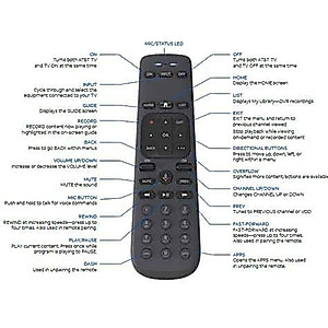 AT&T TV Now DirecTV Receiver Remote Control Voice Remote Control C71KW Black