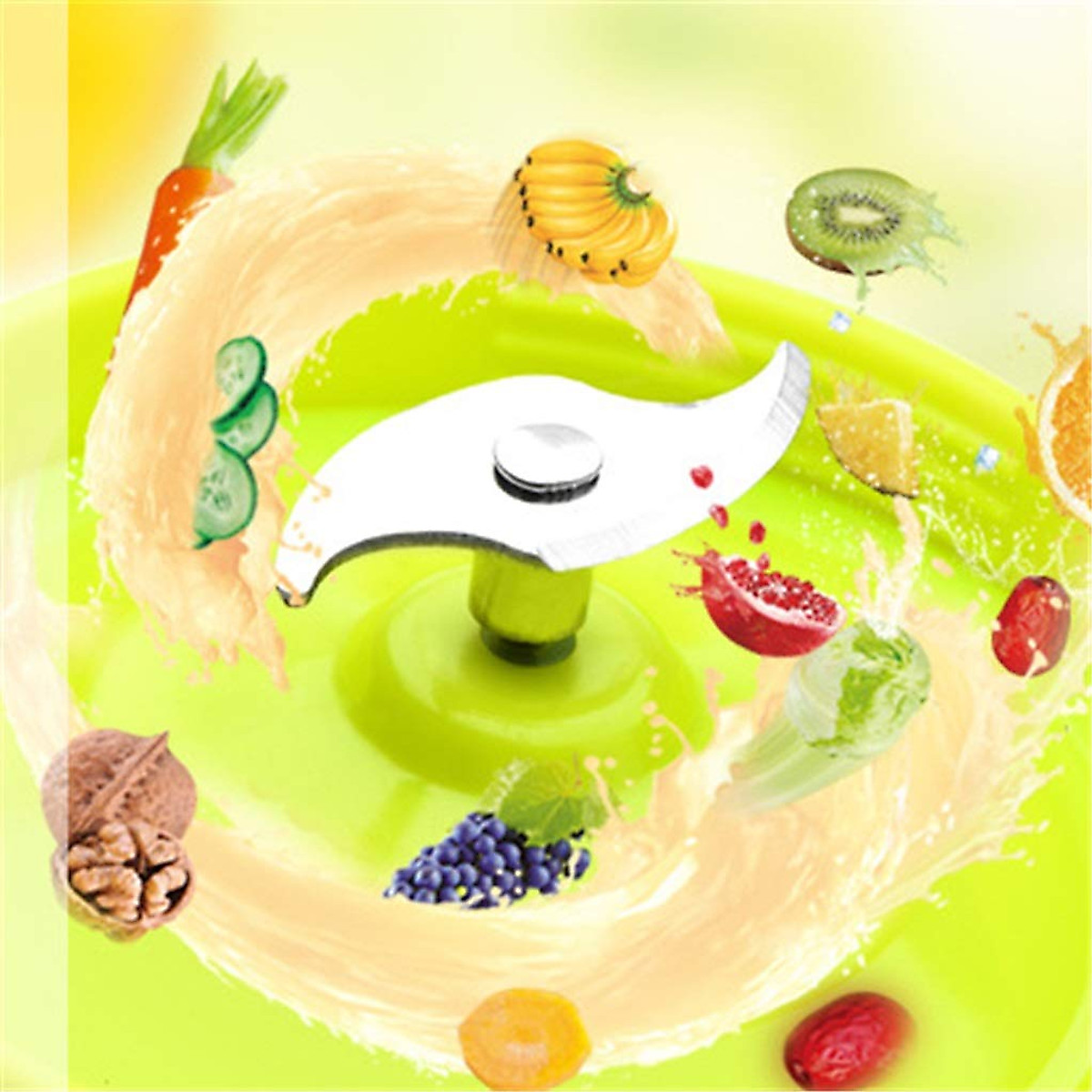 500ml Portable Blender Mini Electric Juicer Cup Orange Maker Smoothie Blender Juice Extractor Vegetables Fruit Mixer (Green)