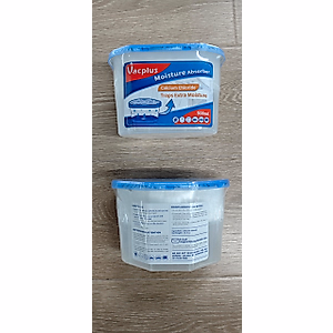 Vacplus Moisture Absorbers 12 Pack, 10.5 Oz, Humidity Absorber Boxes Attracts Extra Moisture from Your Bathroom, Closet, Kitchen, Dehumidifier for Closet (Fragrance Free), Blue